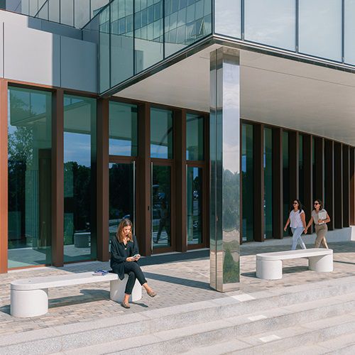 Contemporary public bench - GEN - Escofet - reinforced concrete ...