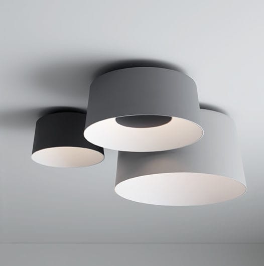 Contemporary ceiling light - Tube - VIBIA LIGHTING - round / aluminum / LED