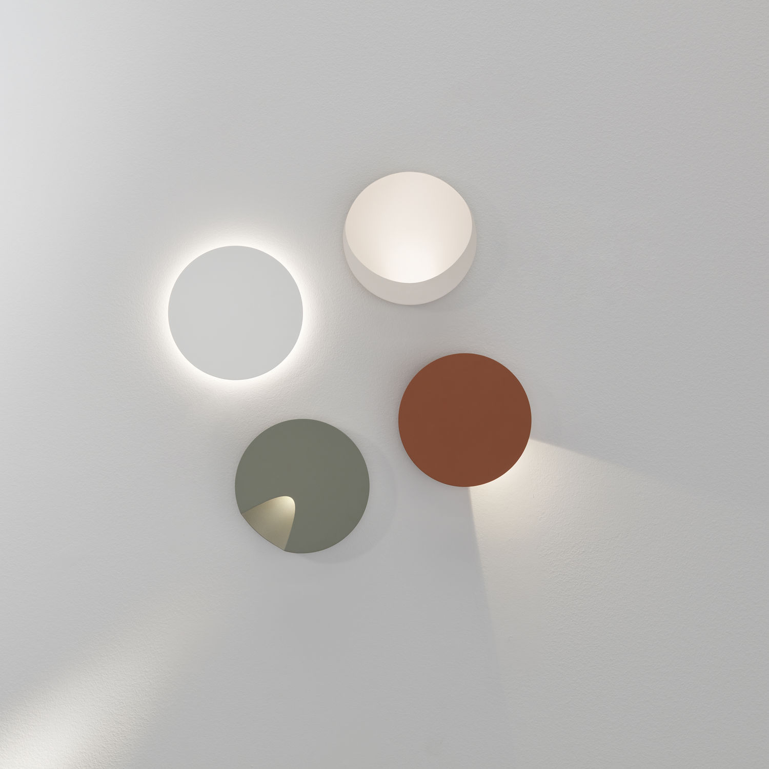 Contemporary wall light - Dots - VIBIA LIGHTING - indoor / wooden / ABS