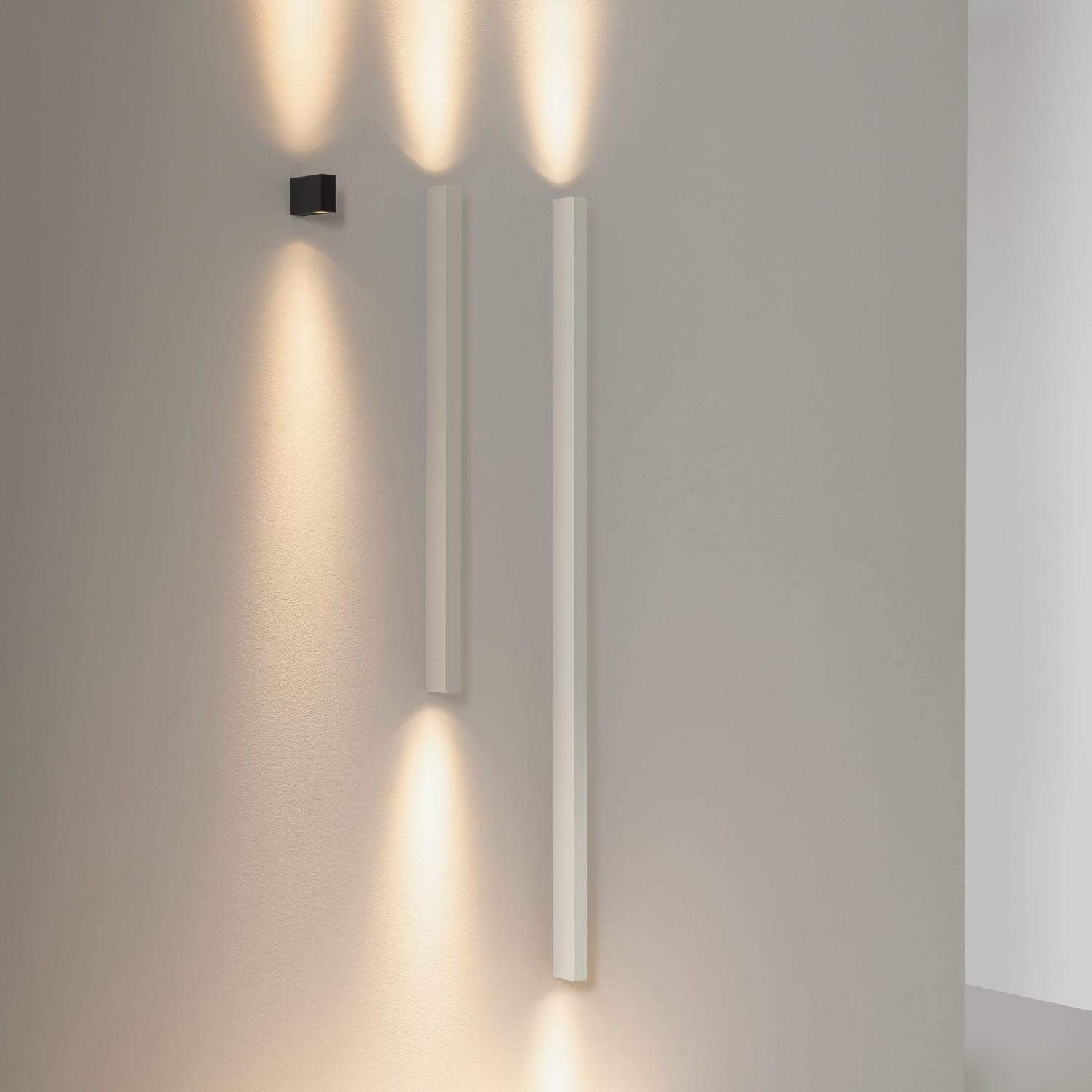 Contemporary wall light - Offset - VIBIA LIGHTING - indoor / aluminum / polycarbonate