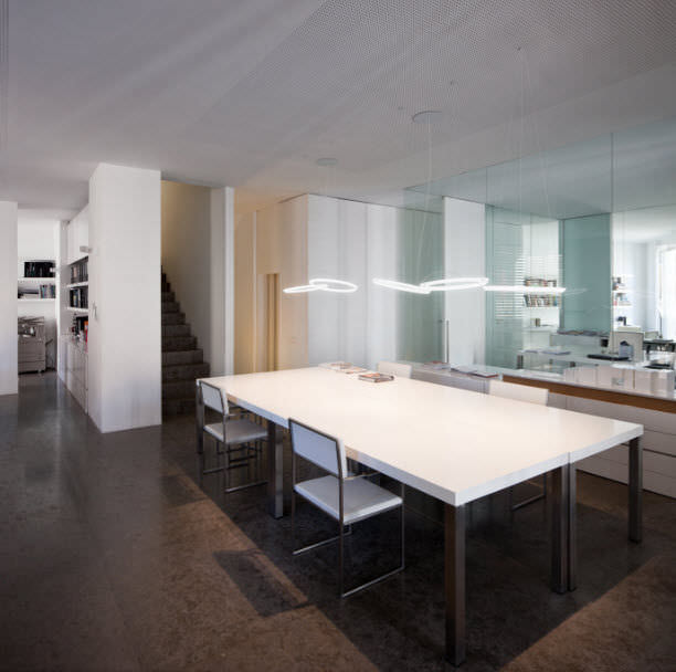 Pendant lamp - Halo Circular - VIBIA LIGHTING - steel / PMMA / contemporary