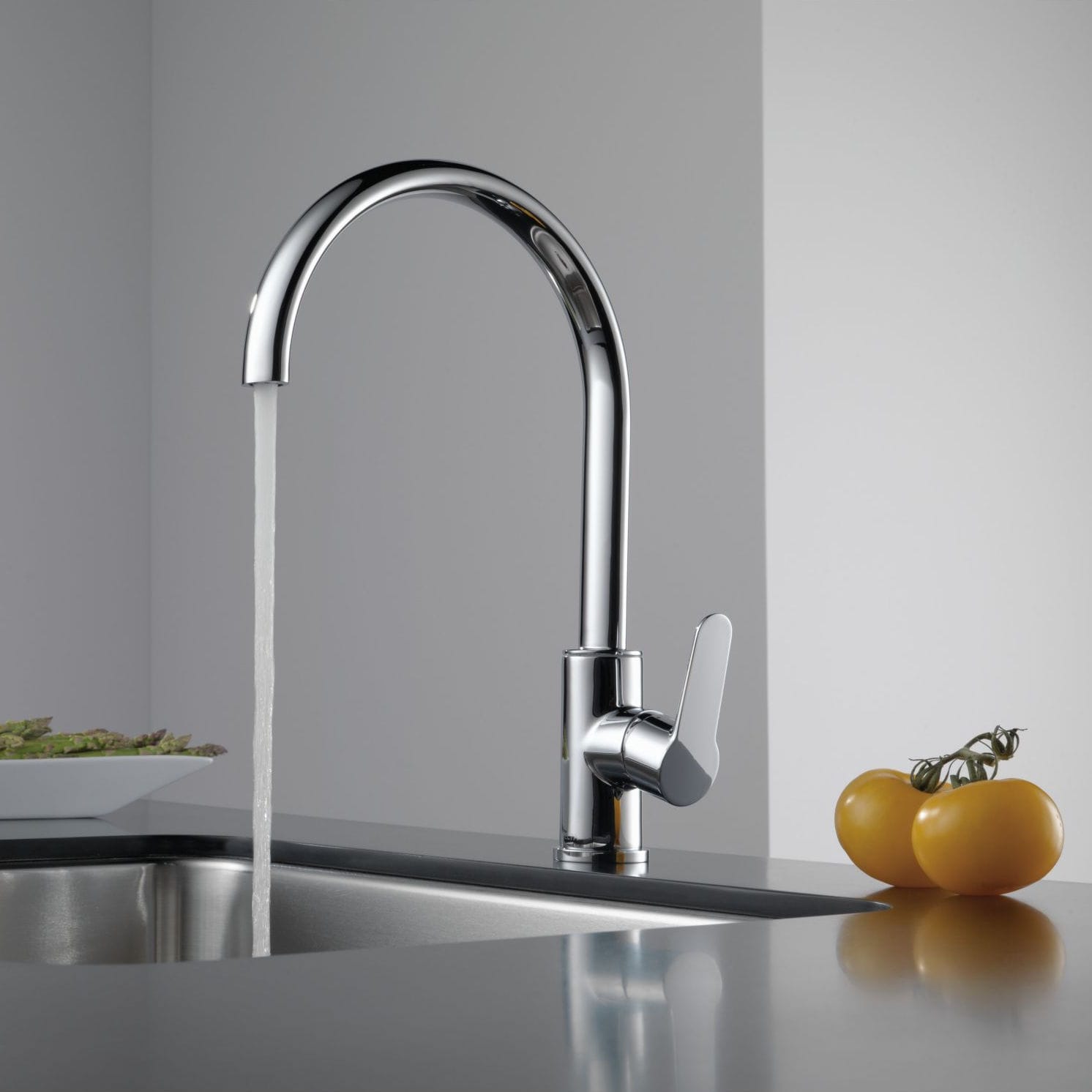 Countertop mixer tap - CELESTE : 33501 - Delta - chromed metal ...