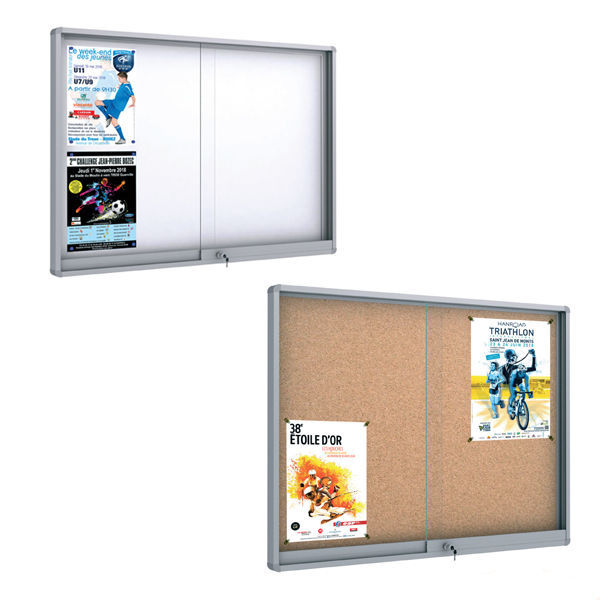 Wall-mounted display panel - 217010 - EDIMETA - indoor / glass ...