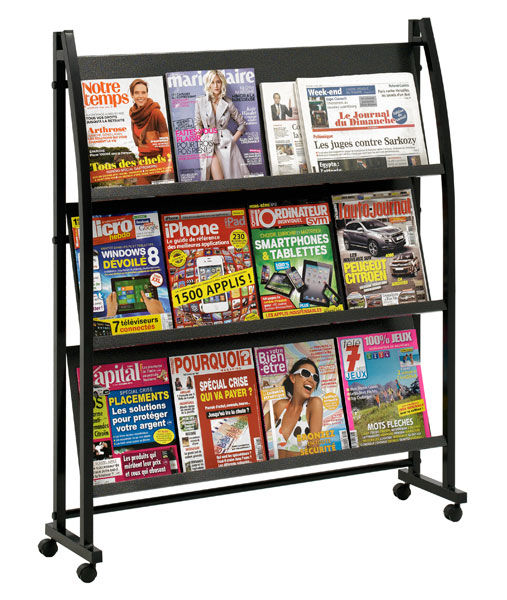 Self-supporting brochures rack - 203301 - EDIMETA - metal / for shop ...