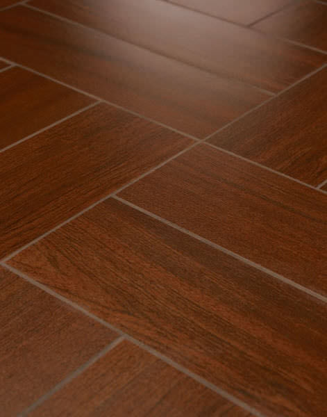Porcelain stoneware tile - WOOD IMPRESSIONS : BRASILIAN CHERRY ...