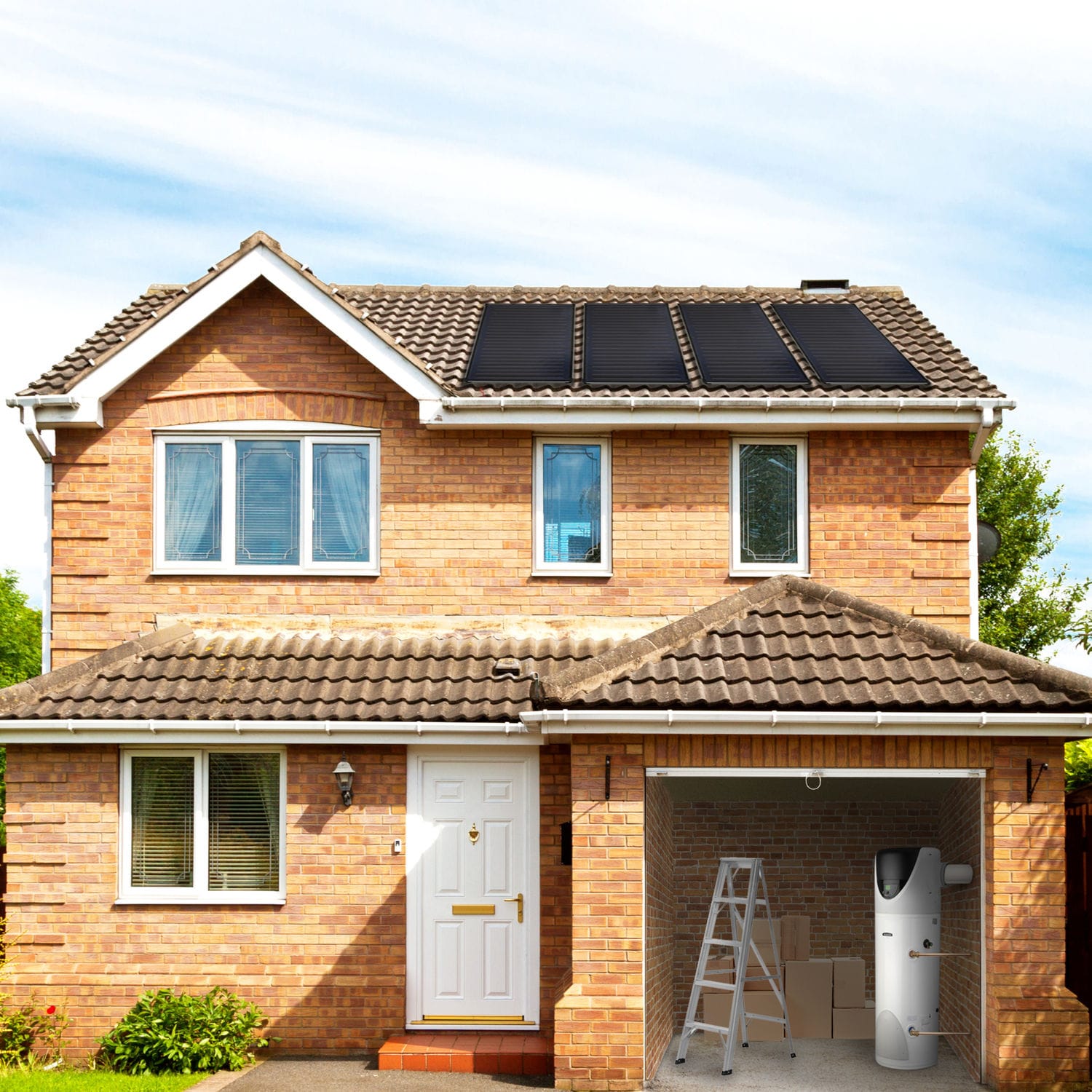 Flat thermal solar collector - CF 2.0 - Ariston - for water heating ...