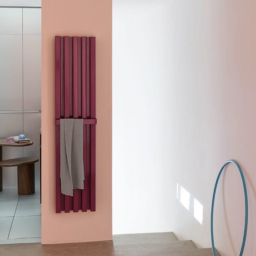 Bathroom towel radiator - SOHO - TUBES - hot water / electric / 0...500 w