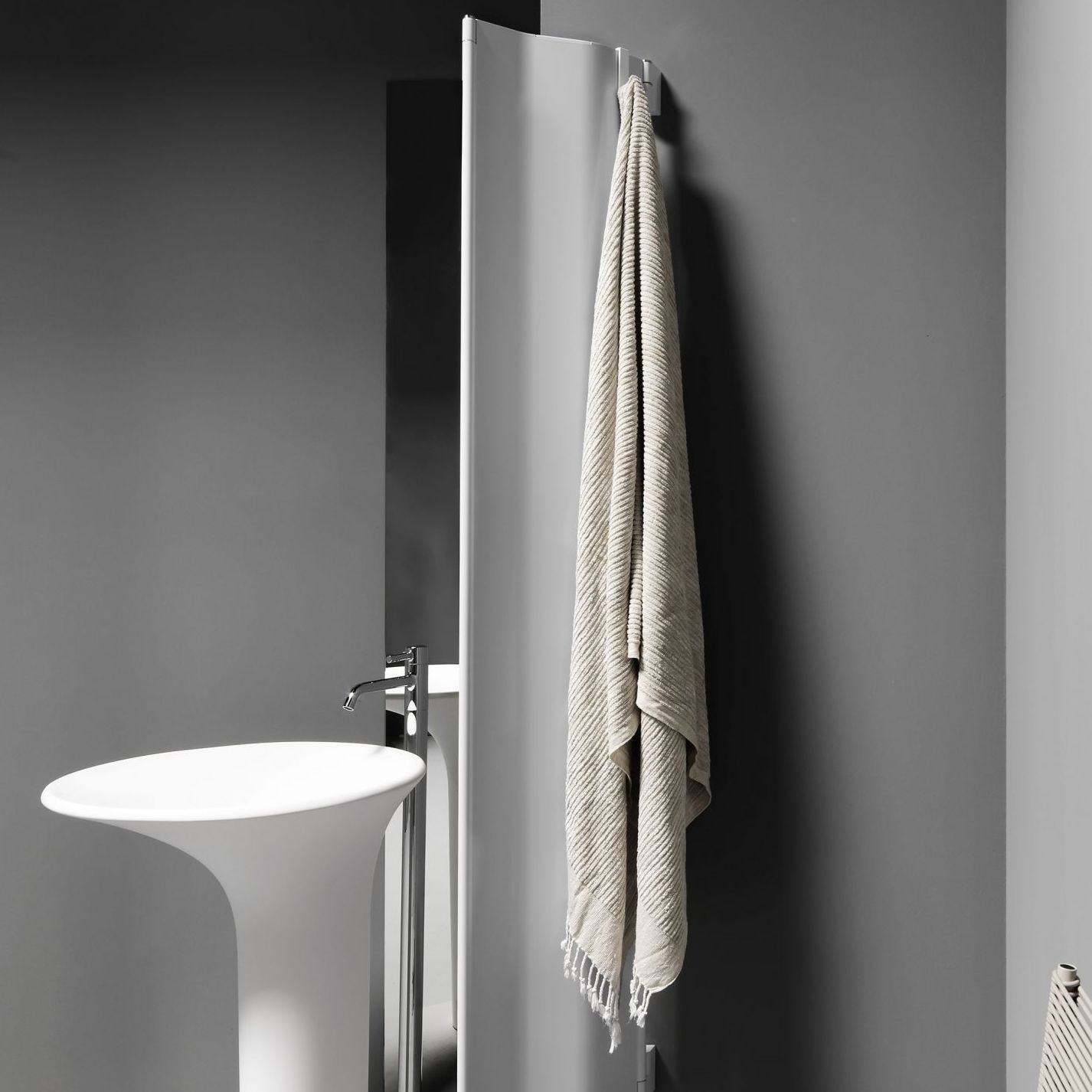 Contemporary robe hook - ORIGAMI - TUBES - chrome / individual / bathroom