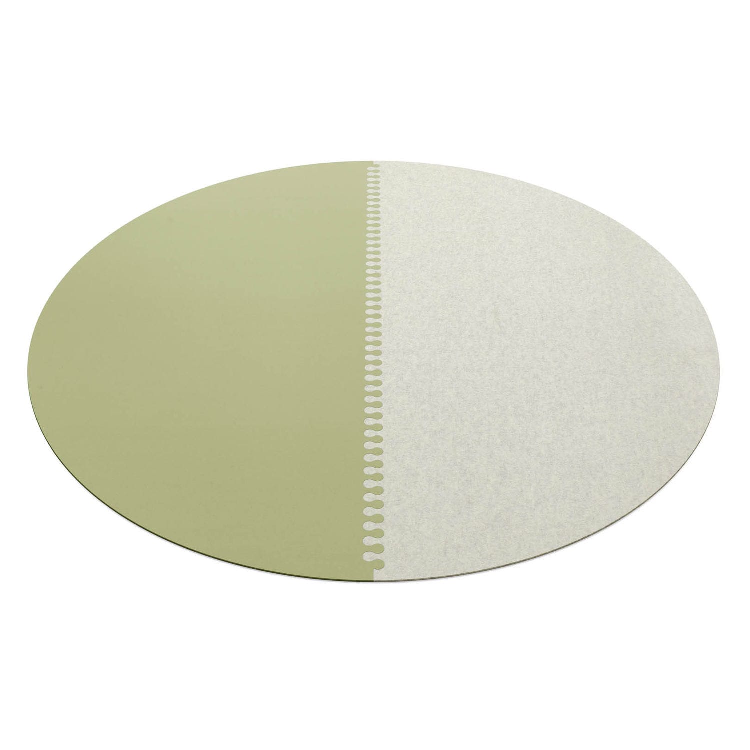 Contemporary rug - Zipp 2 parts - Hey Sign - patterned / felt / round