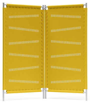 Contemporary screen - MOIRÉ - Hey Sign - metal / felt