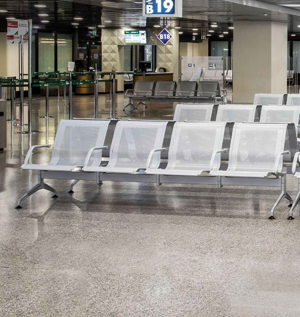 Steel beam chair - Terminal - Kusch & Co - cast aluminum / polyurethane ...