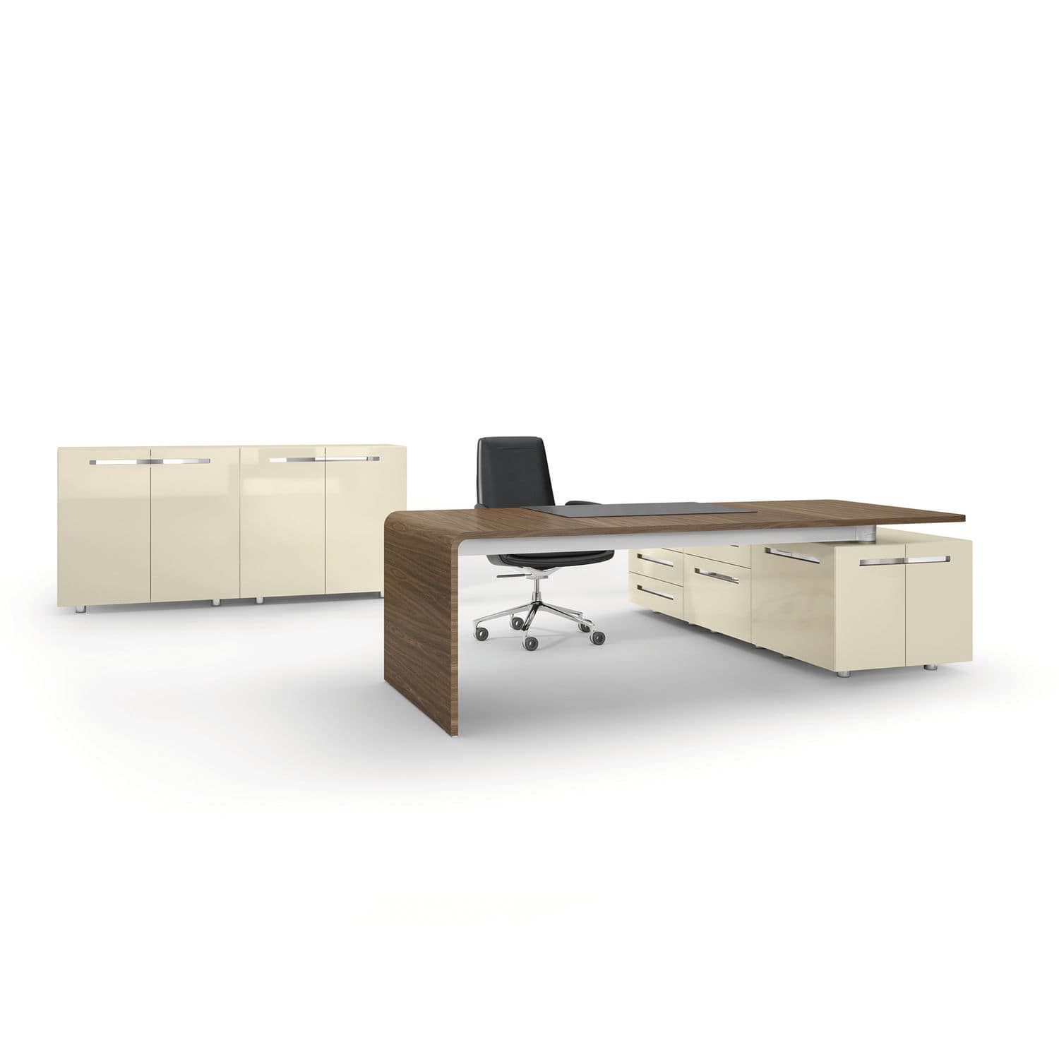 Executive desk - LANE - Renz - contemporary / wood veneer / laminate