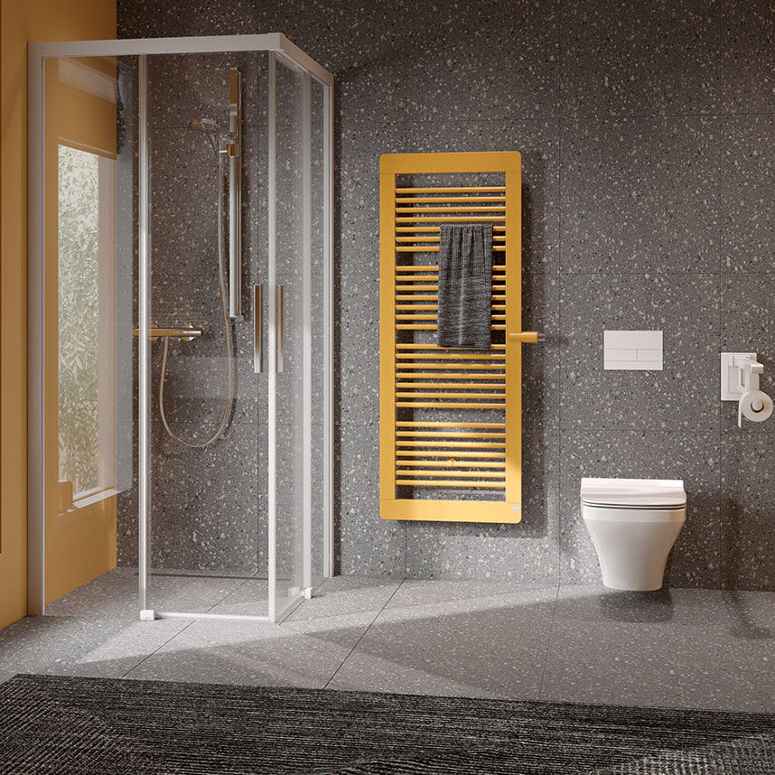 Hot water towel radiator - CREDO® PLUS - KERMI - electric ...