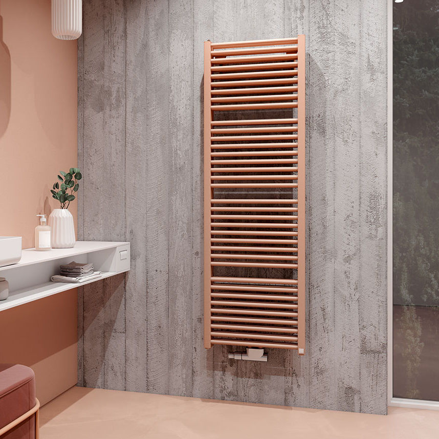 Electric towel radiator - DUETT® - KERMI - contemporary / metal / white