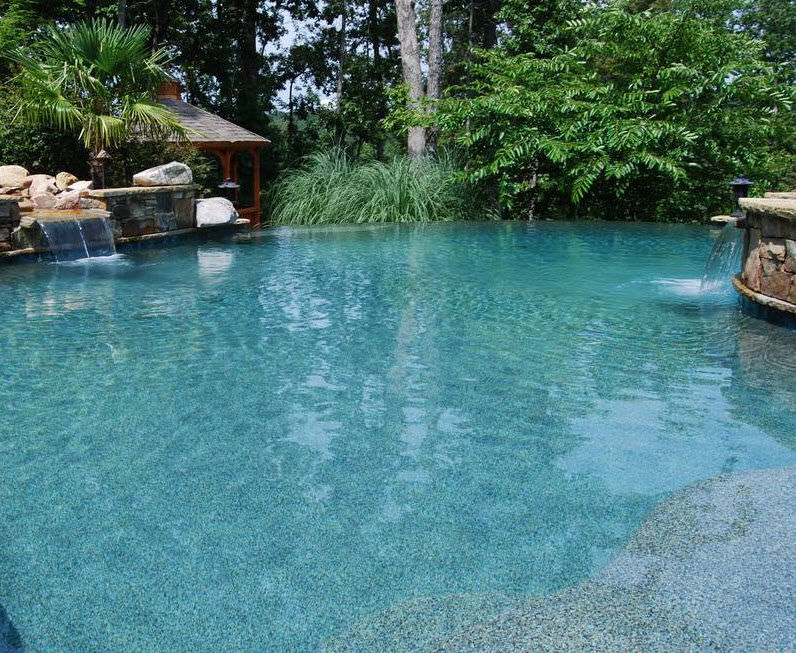 Overflow swimming pool - Aquarama Aquatech - outdoor / in-ground / concrete