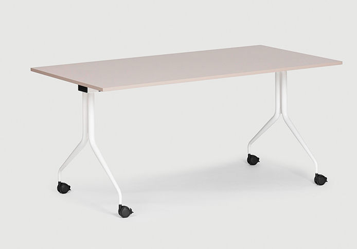 Modern table - FLEX - Bene GmbH - melamine / aluminum base / rectangular