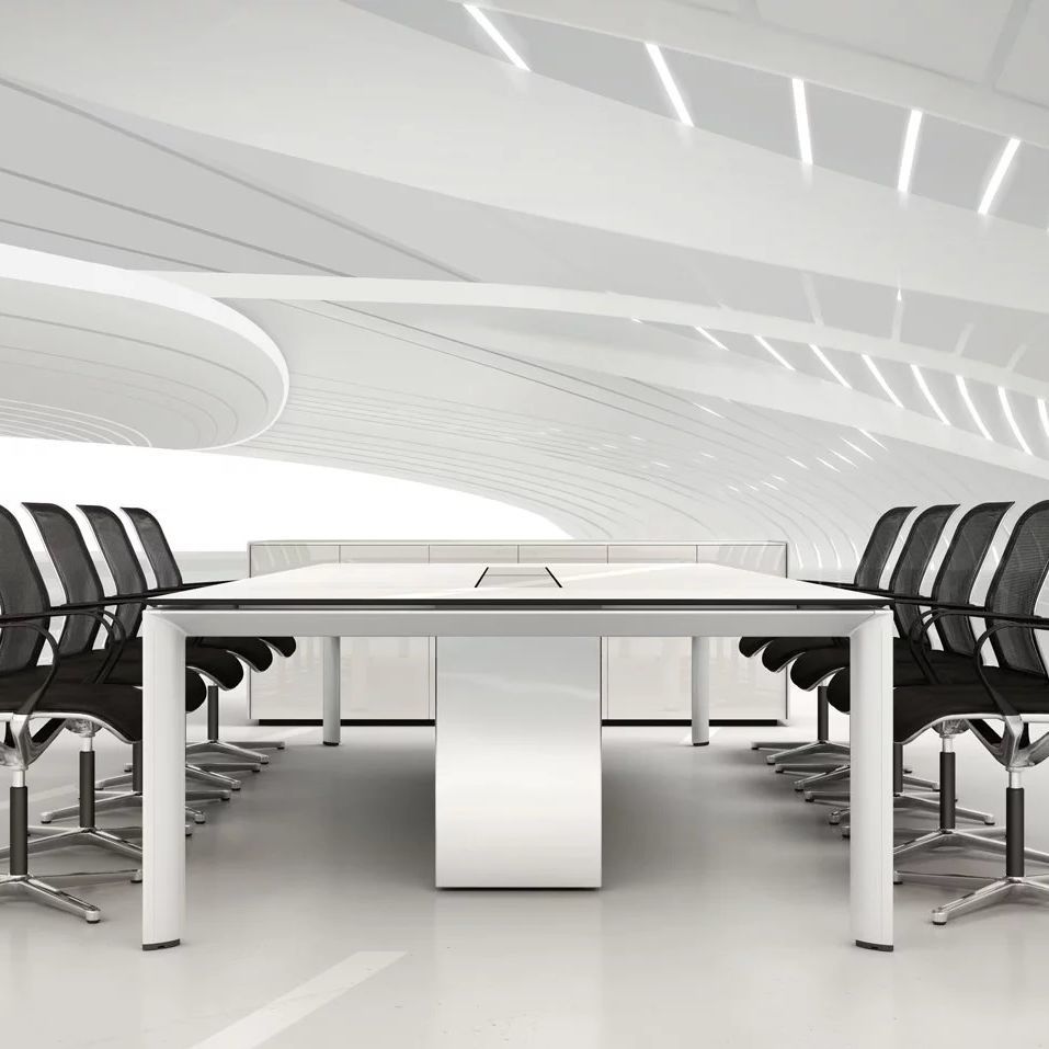 Contemporary conference table - AL - Bene GmbH - oak / aluminum ...