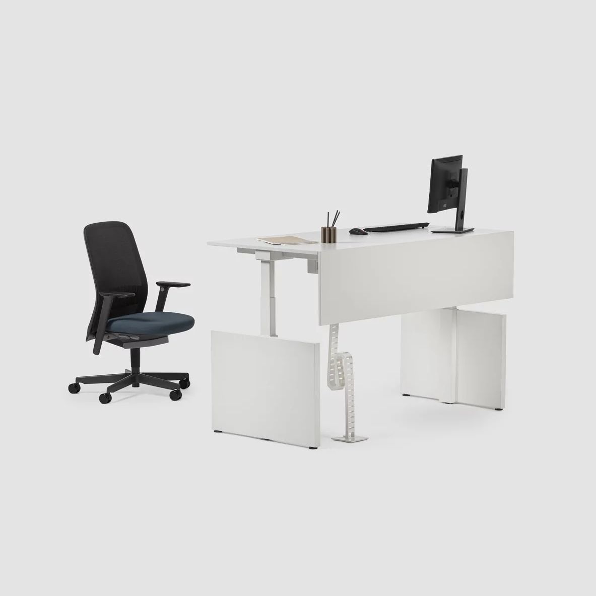 Workstation office desk - CLASSIC LIFT - Bene GmbH - free-standing ...