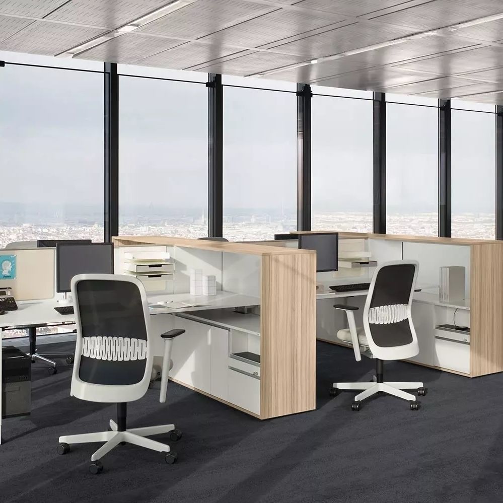 Workstation desk - CUBE_S - Bene GmbH - free-standing / individual ...