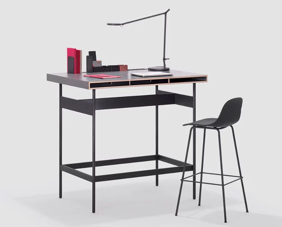 Contemporary work table - STUDIO FACT HIGH - Bene GmbH - oak / chestnut ...