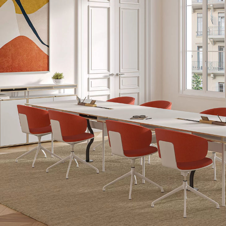 Unique design visitor chair - STUDIO - Bene GmbH - indoor / fabric / metal