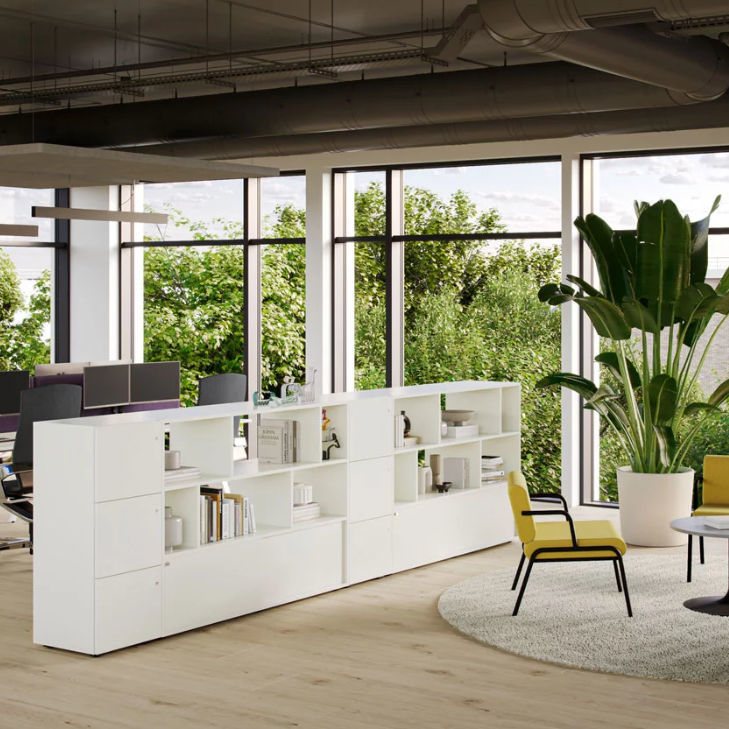 Low filing cabinet - LOFT - Bene GmbH - tall / oak / maple