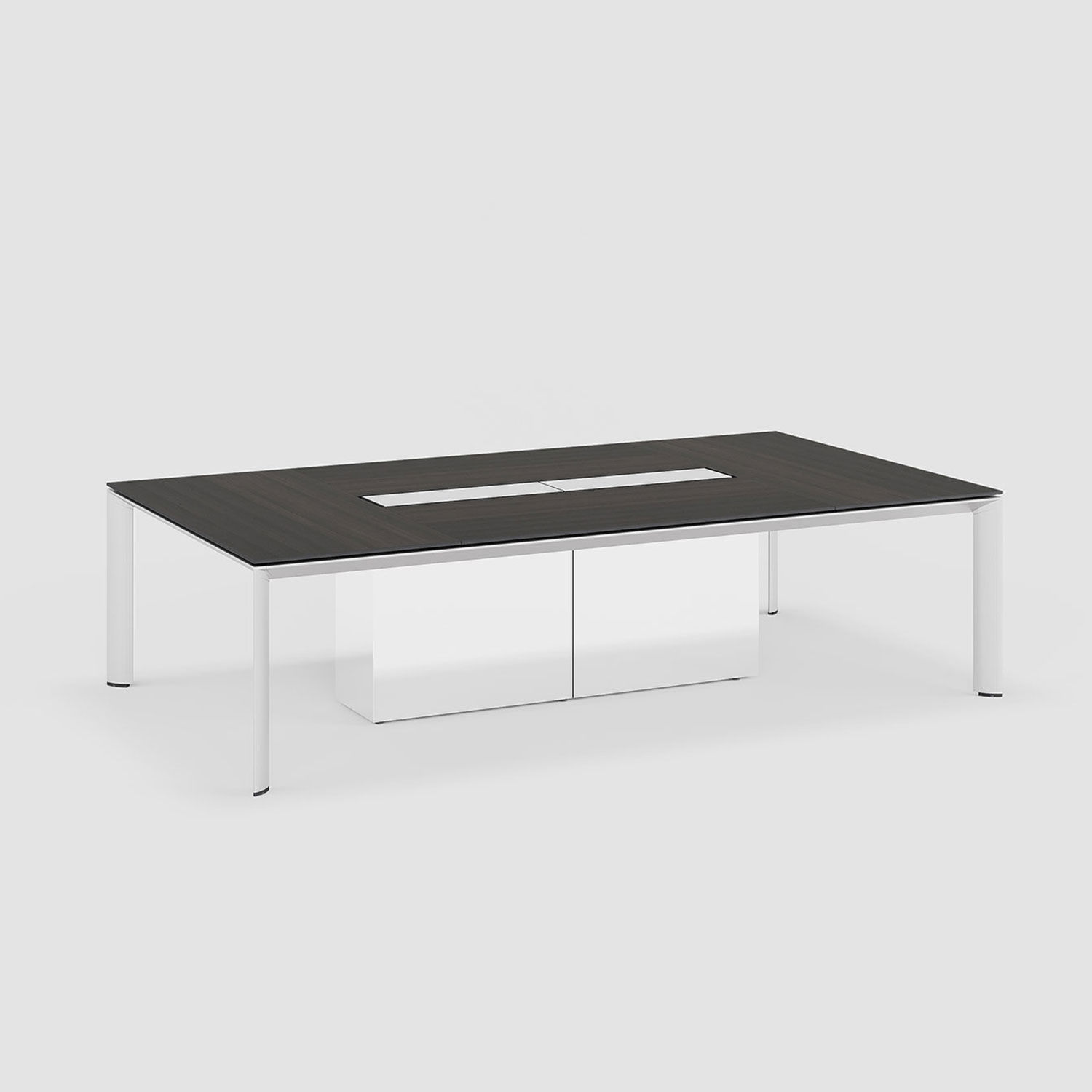 Contemporary conference table - AL - Bene GmbH - oak / aluminum ...