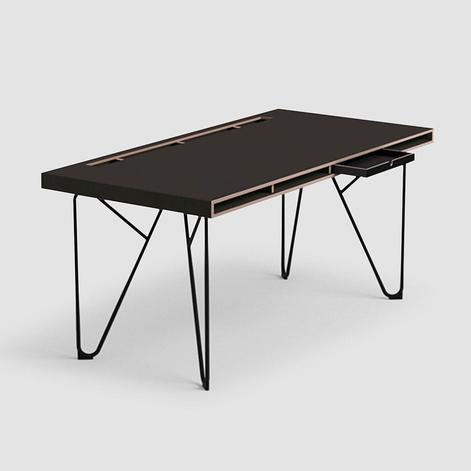 Free-standing desk - STUDIO SWING - Bene GmbH - contemporary / oak ...