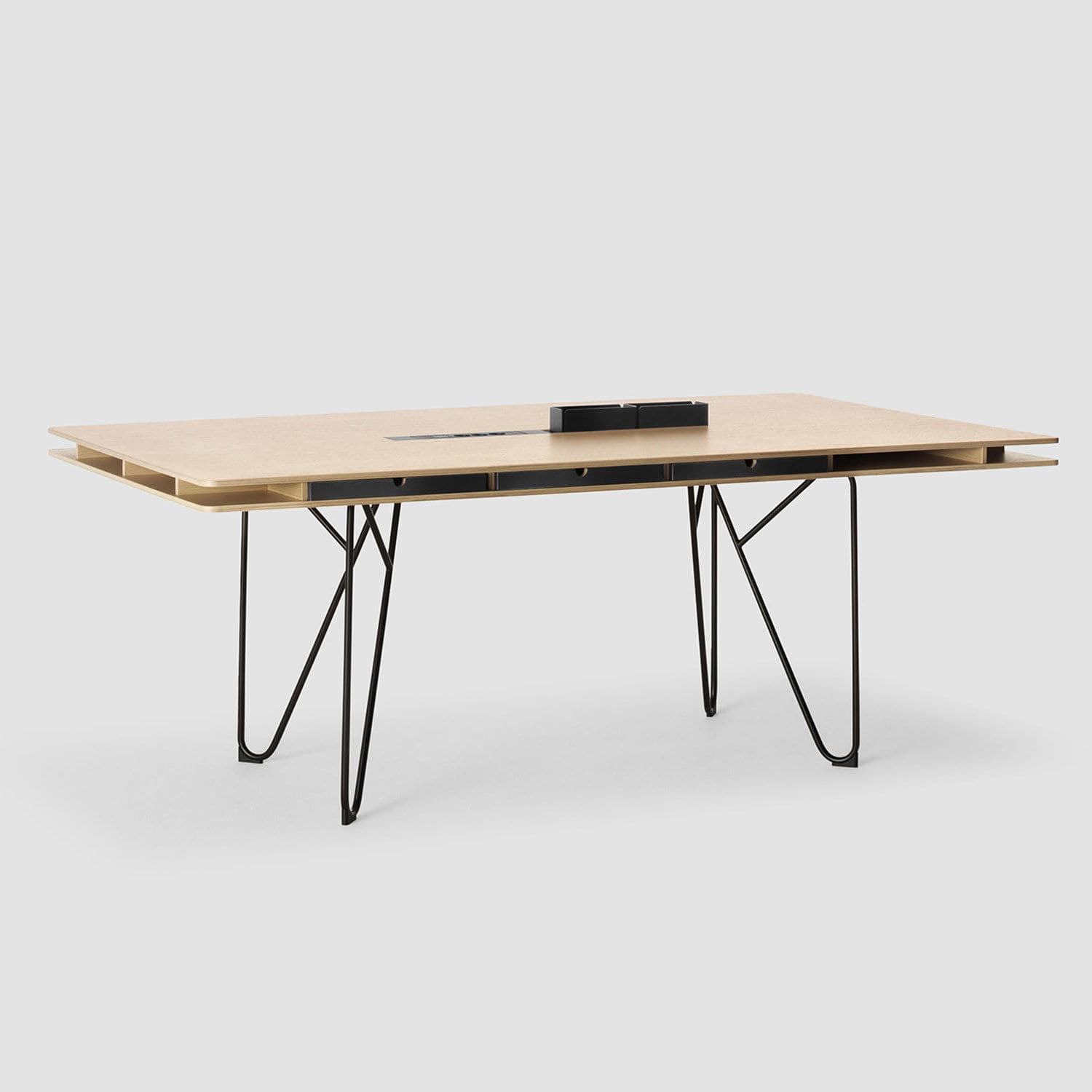 Contemporary conference table - STUDIO SWING - Bene GmbH - oak ...