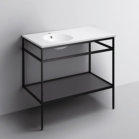Console washbasin - WP.WF SERIES - Alape - in vitrified steel / with ...
