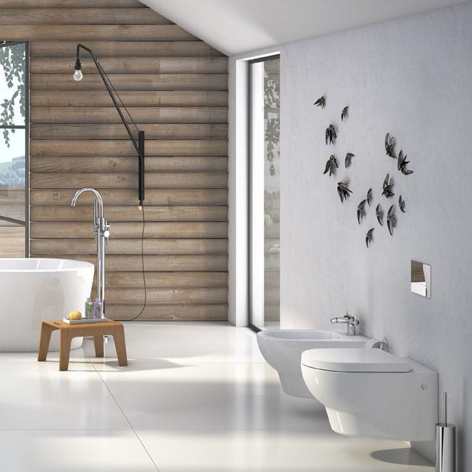 Wall-hung toilet - BLOCK: 100115 - Cifial - ceramic / modern