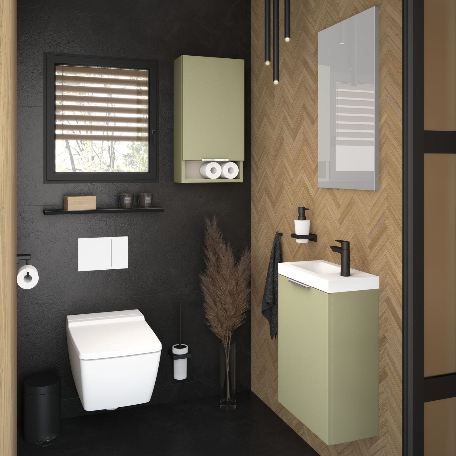 Wall-hung WC - Alba - Delpha - ceramic / home / square