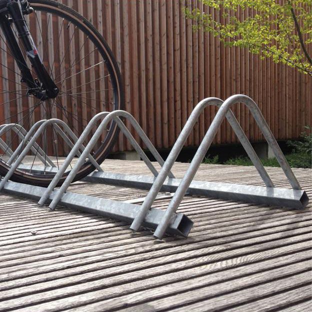 Floor-mounted bike rack - Infinite - PROCITY - galvanised steel ...