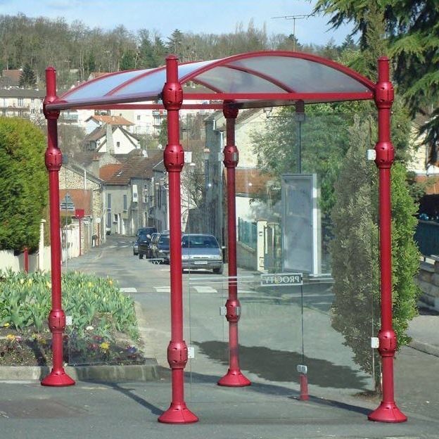 Glass bus shelter - Province Agora - PROCITY - aluminum / anodized ...