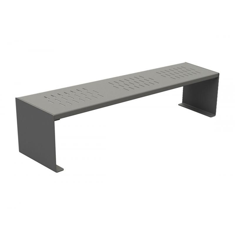 Contemporary public bench - KUBE - PROCITY - galvanised steel / painted ...
