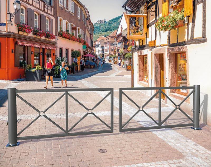 Access control barrier - Decorative - PROCITY - pivoting / galvanized ...