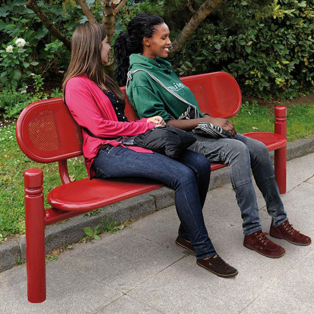 Contemporary public bench - City - PROCITY - galvanised steel / zinc ...