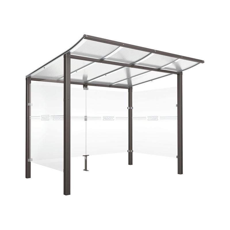 Polycarbonate canopy cycle shelter - Modulo - PROCITY - steel ...