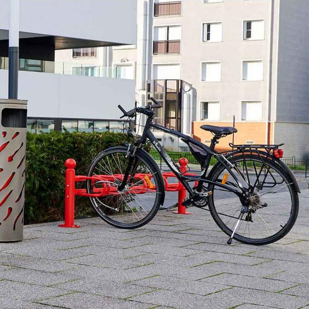 Floor-mounted bike rack - Province Sphere - PROCITY - galvanised steel ...