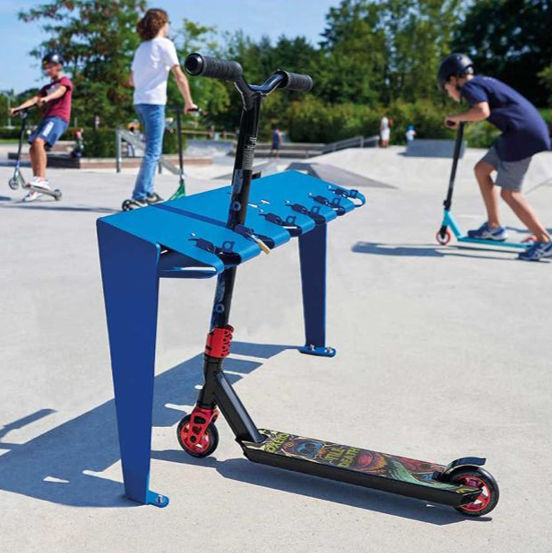 Wall-mounted scooter rack - 204740 series - PROCITY - galvanised steel ...