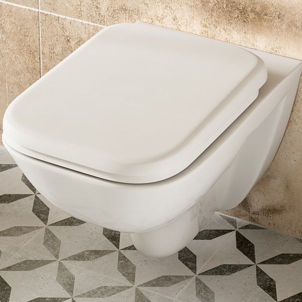 Wall-hung toilet - SENNER: SENSQWLHGPAN - Lecico - ceramic / modern