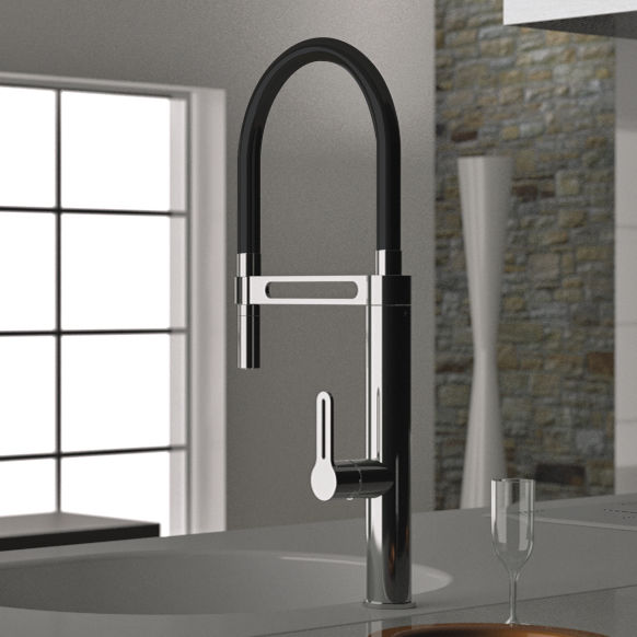 Countertop mixer tap - SR511 - Remer Rubinetterie - chrome-plated brass ...