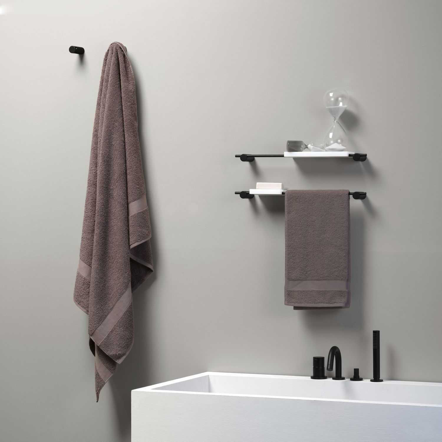 1-bar towel rack - 7L0003C04 - Ritmonio Rubinetterie Srl - wall-mounted ...