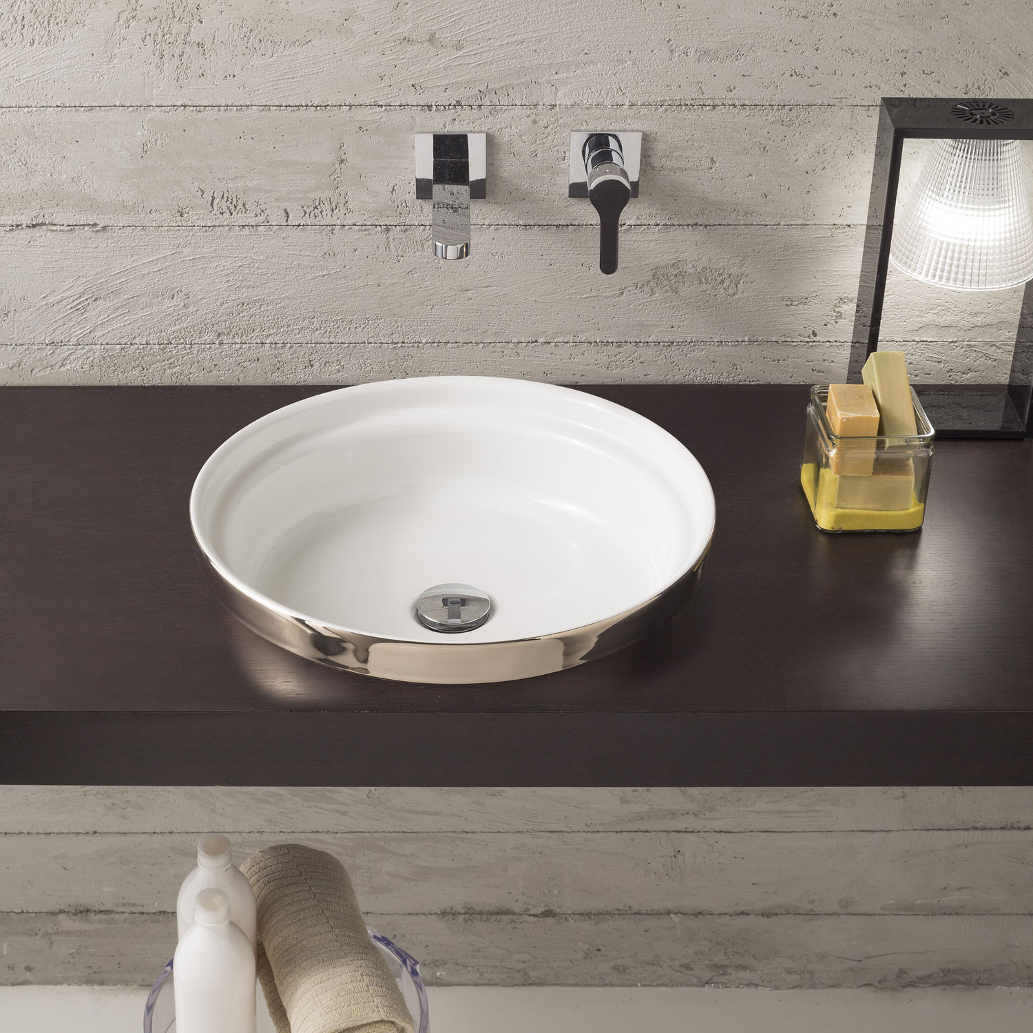 Built-in washbasin - 9006 - Scarabeo Ceramiche - ceramic / round ...