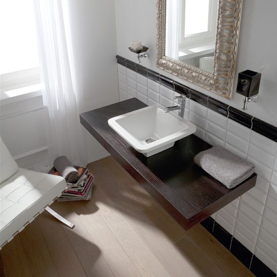 Countertop washbasin - 4001 - Scarabeo Ceramiche - ceramic / with ...