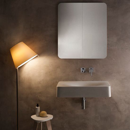 Wall-mounted washbasin - 6002 - Scarabeo Ceramiche - ceramic / with ...