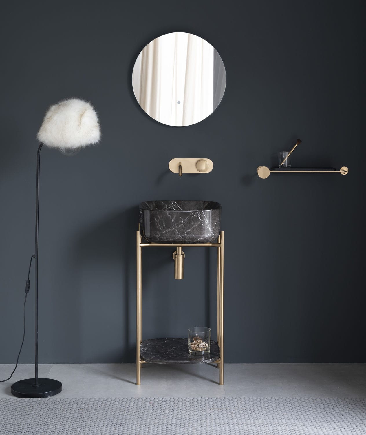 Console washbasin - LAILA - Scarabeo Ceramiche - ceramic / rectangular ...