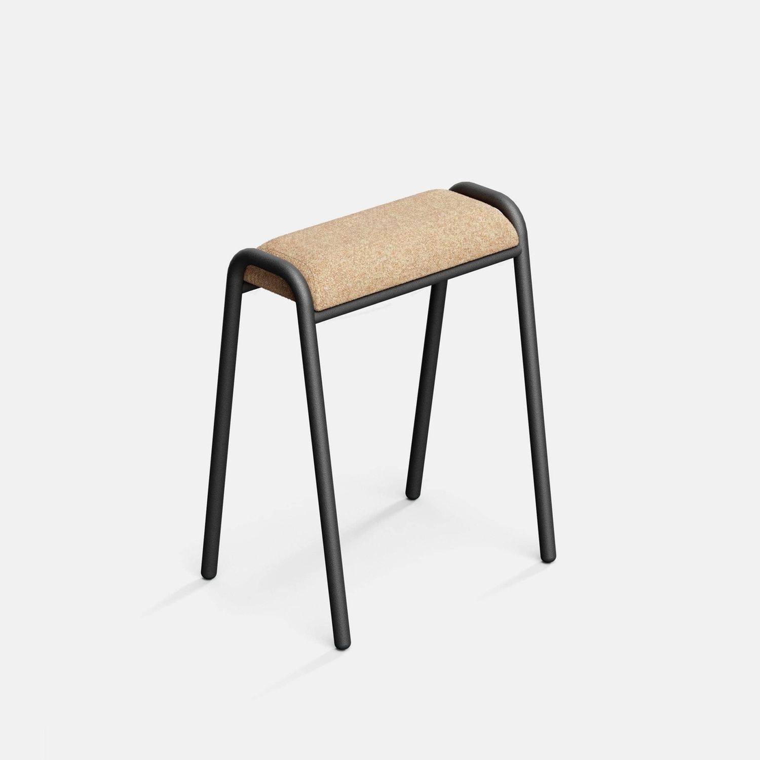 Contemporary office stool - BOSS PT SB - IBEBI - fabric / aluminum base ...