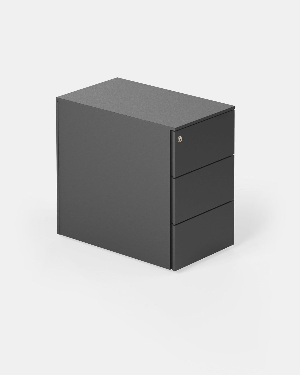 Metal office unit - KAI - IBEBI - 3-drawer / on casters / key type