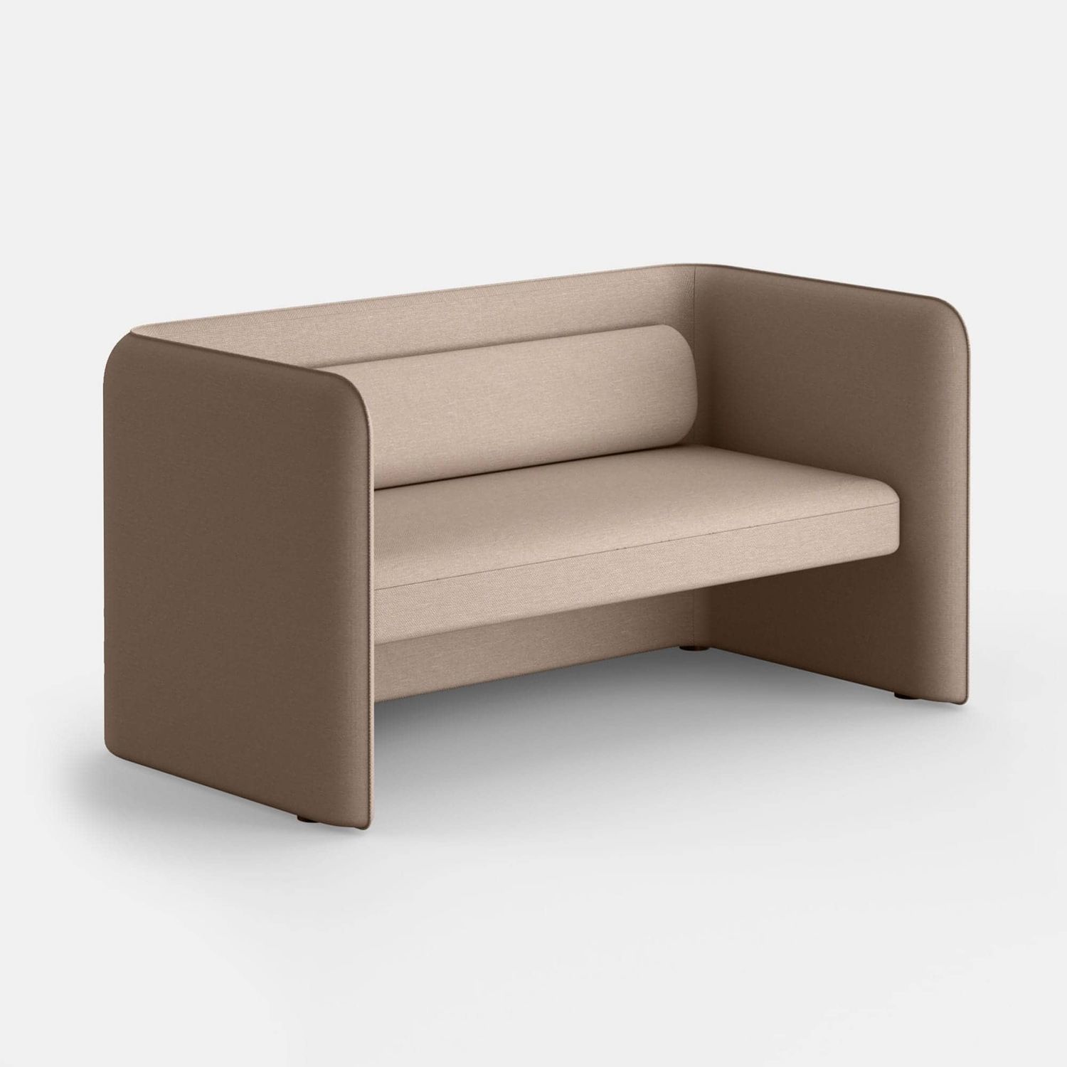 Contemporary sofa - KUMO DB - IBEBI - gray / brown / blue